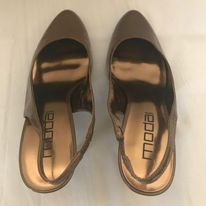 Moda Spana | Shoes | Moda Spana Gold Slingback 8m Career Evening | Poshmark
